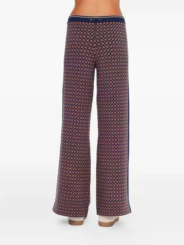 The Upside Lumiere Juniper Geometric-pattern Track Pants