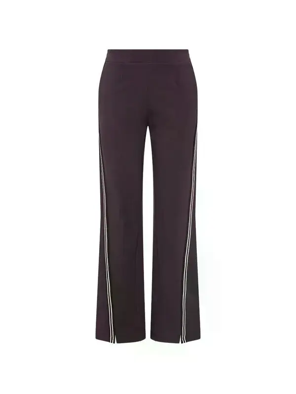 The Upside Petra Side-stripe Flared Track Pants - Black