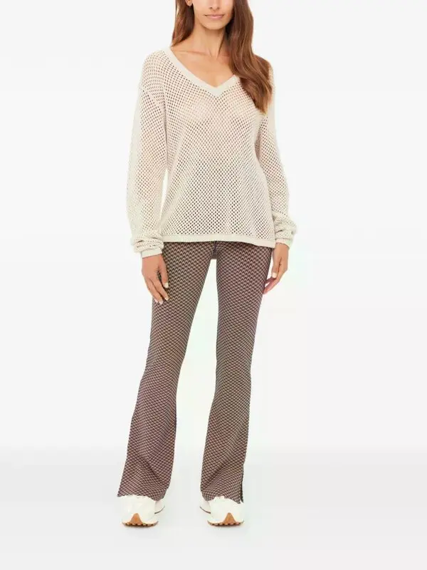 The Upside Josephine Open-knit Sweater - Neutrals