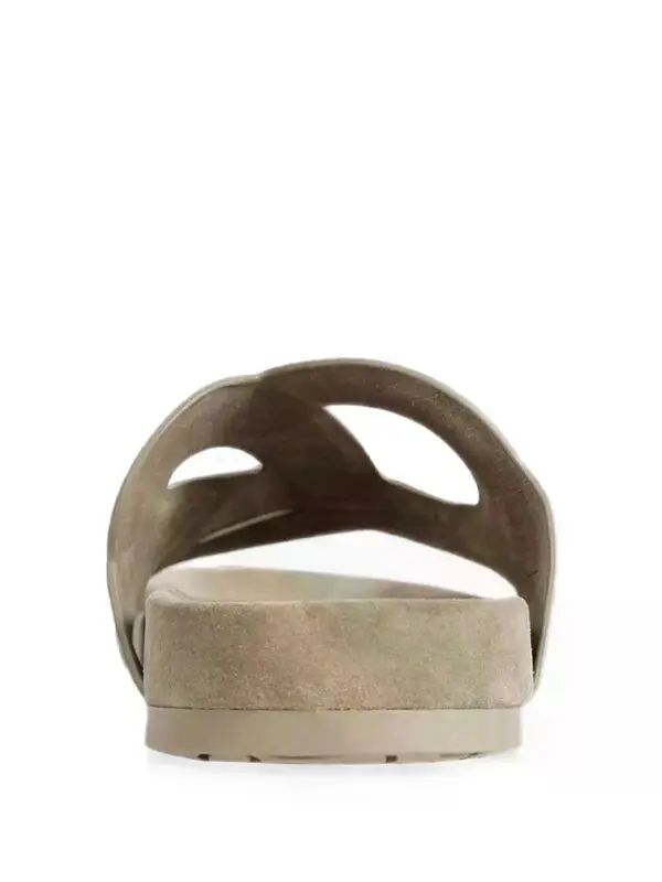 Loewe Ease Monogram Suede Sandals