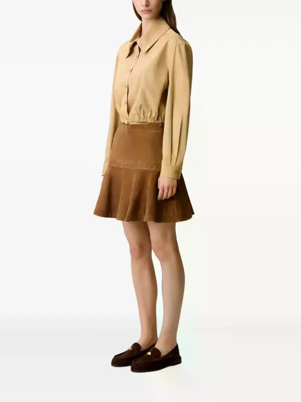 Claudie Pierlot Suede Wrap Skirt
