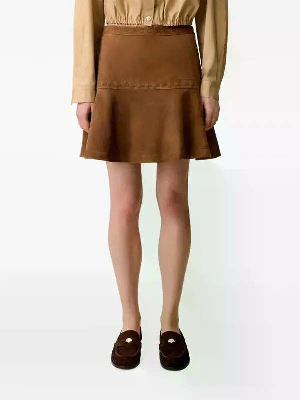 Claudie Pierlot Suede Wrap Skirt