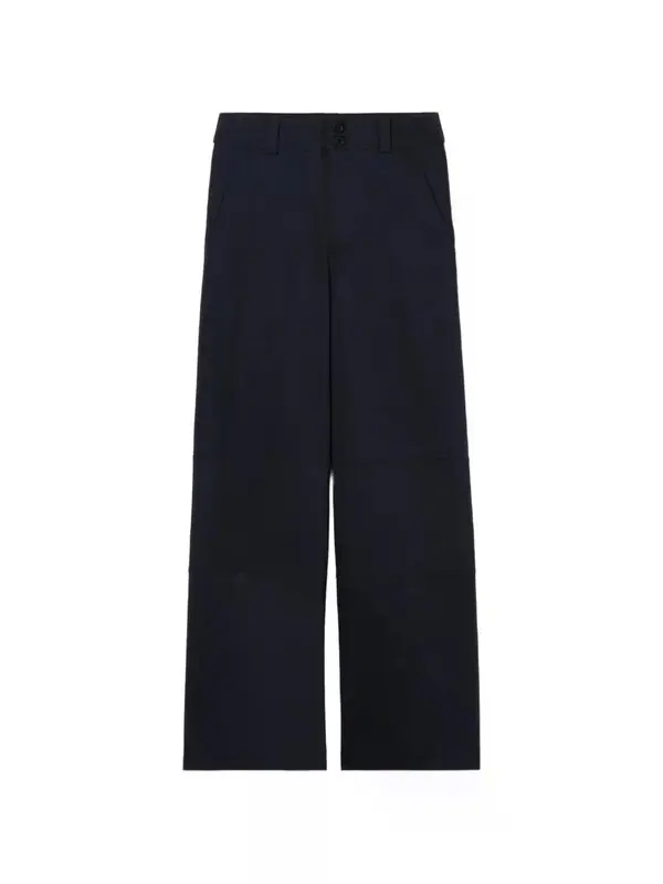 Claudie Pierlot Button-fastening Straight-leg Trousers - Blue