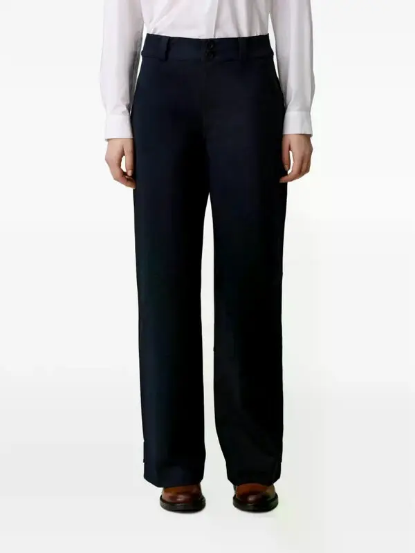 Claudie Pierlot Button-fastening Straight-leg Trousers