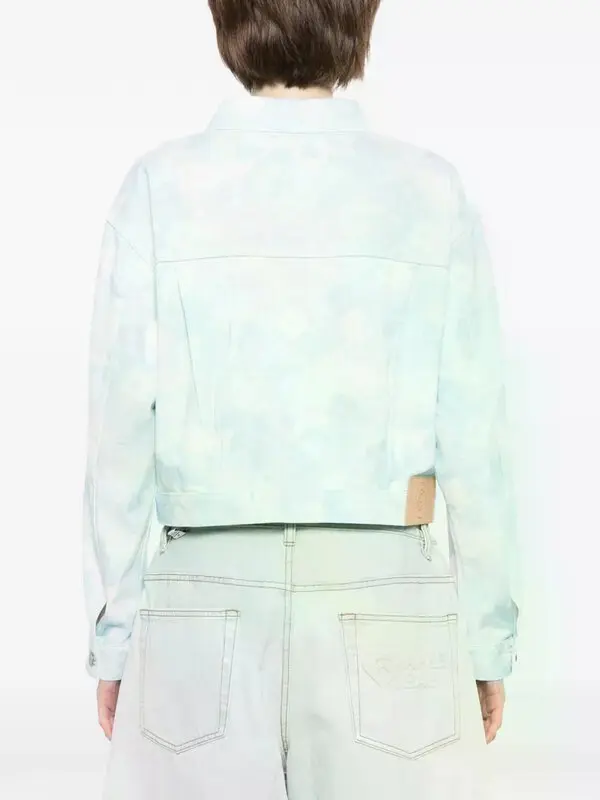 AGNES B. Floral Print Cotton Jacket