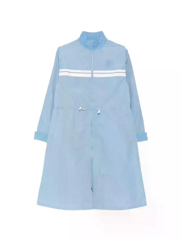 AGNES B. Ribstop Zip-up Dress - Blue