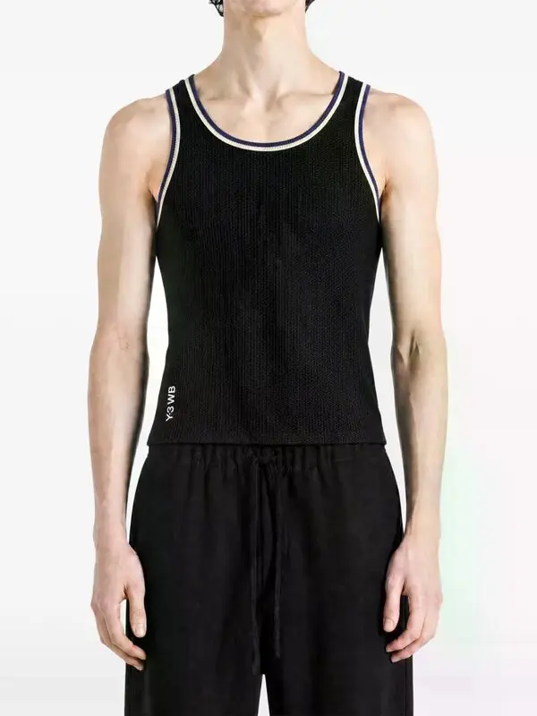 WALES BONNER X Adidas Mesh-knit Tank Top - Black