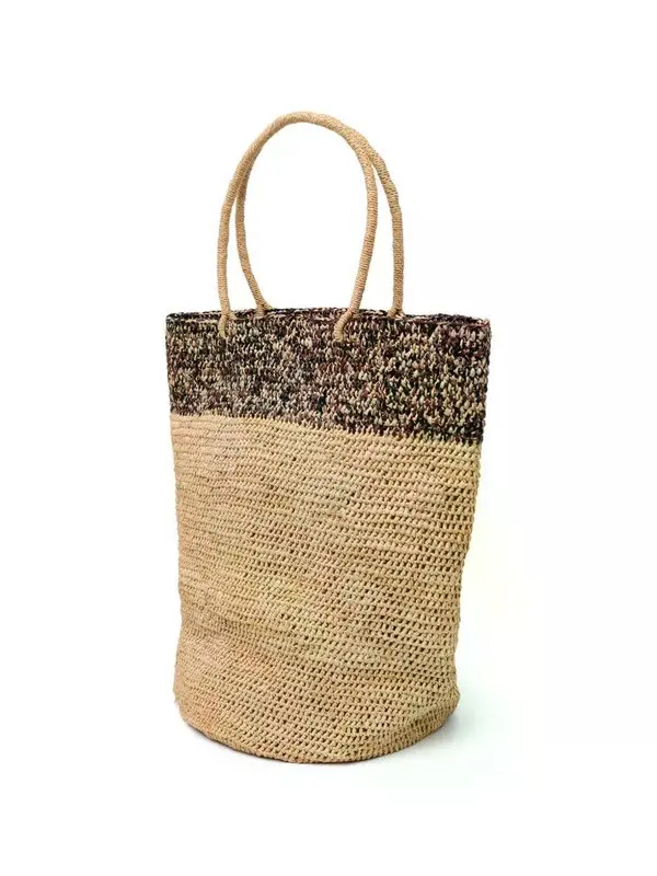 AGNES B. Raffia Tote Bag
