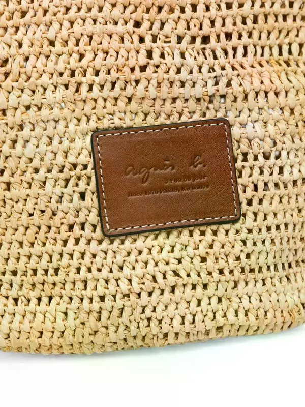 AGNES B. Raffia Tote Bag