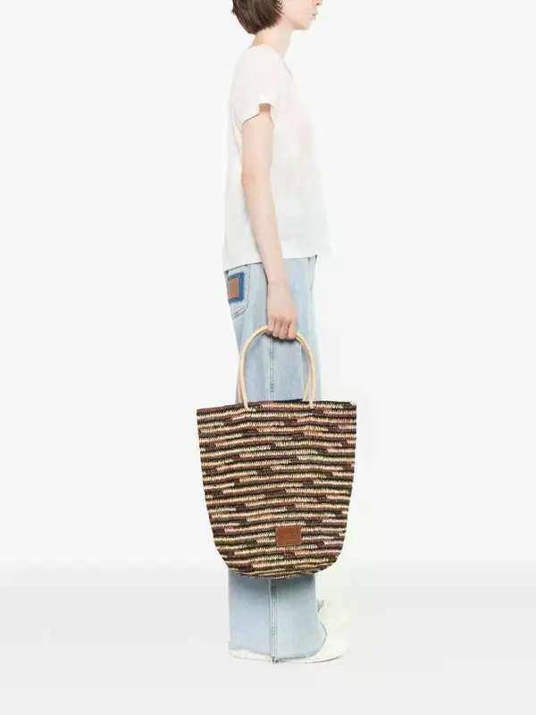 AGNES B. Raffia Tote Bag