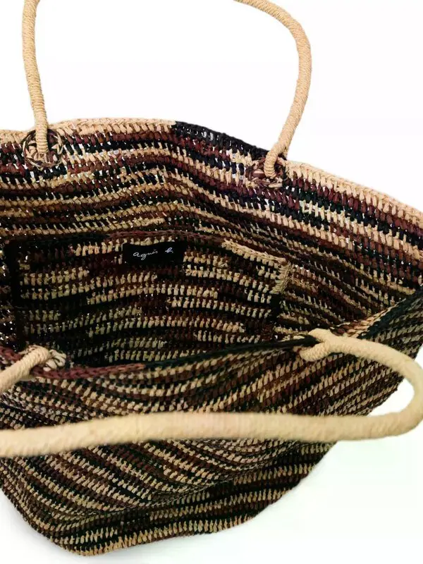 AGNES B. Raffia Tote Bag