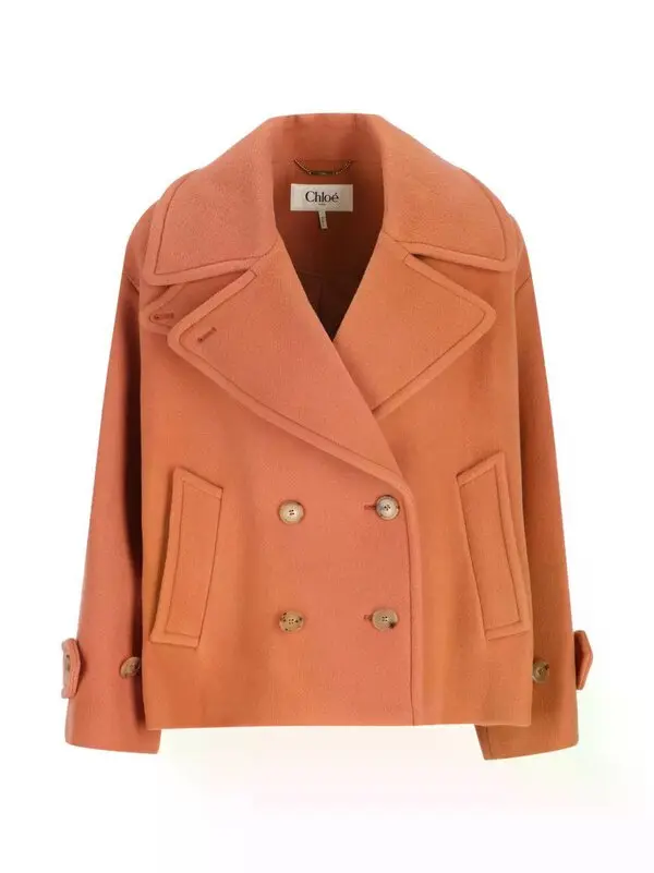 Chloé Double-breasted Buttoned Jacket - Orange