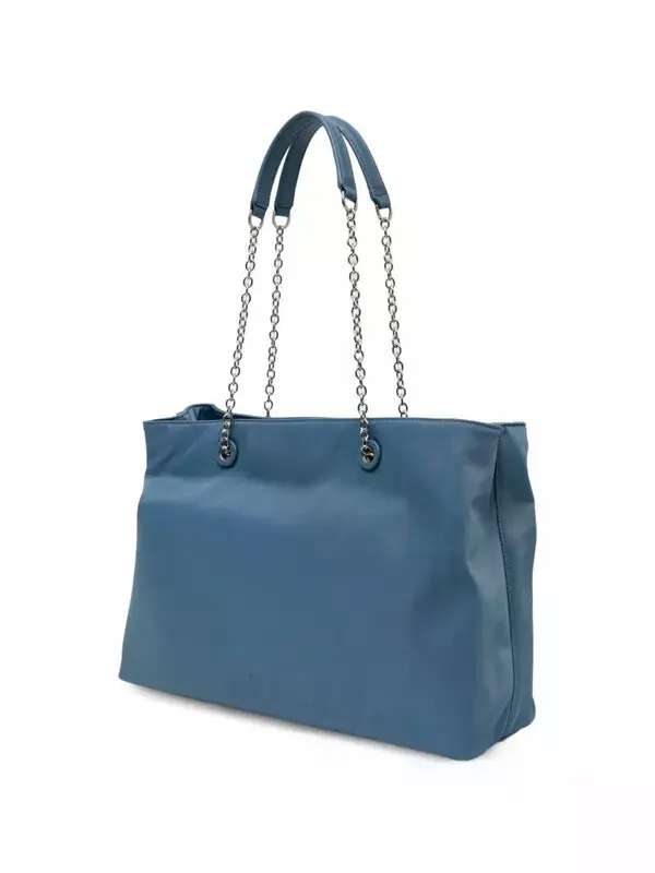 AGNES B. Chain-link Logo-plaque Tote Bag