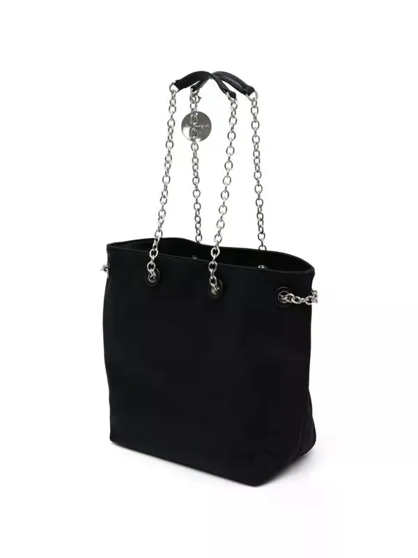 AGNES B. Chain-link Strap Tote Bag