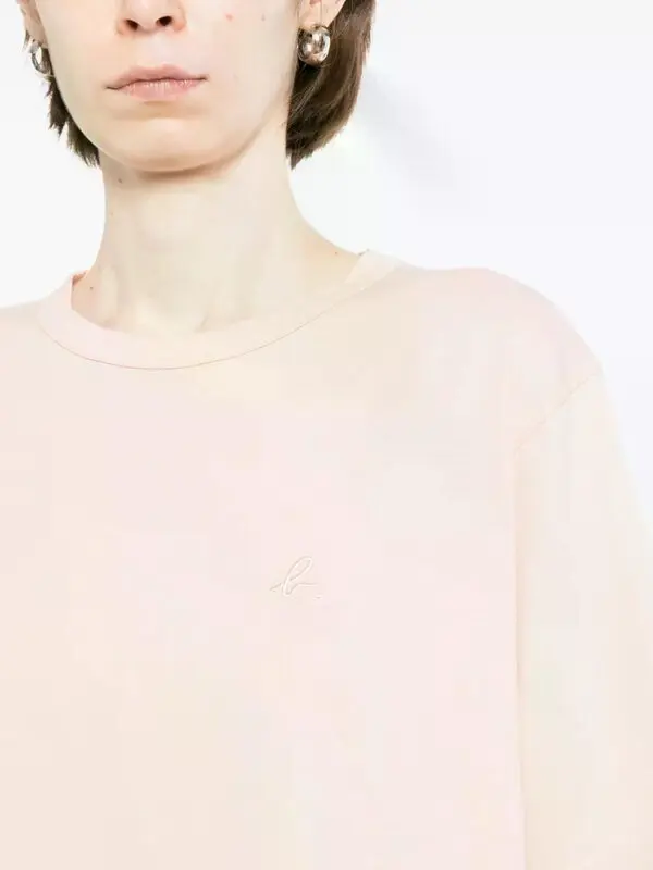 AGNES B. Logo Embroidered T-shirt