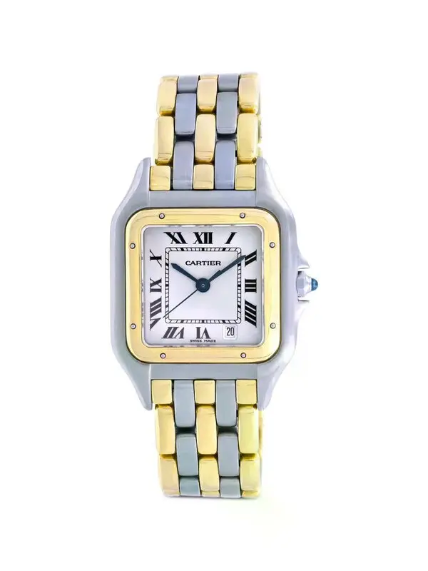 Cartier Panthère 36mm Watch 18k Gold And Stainless Steel - White