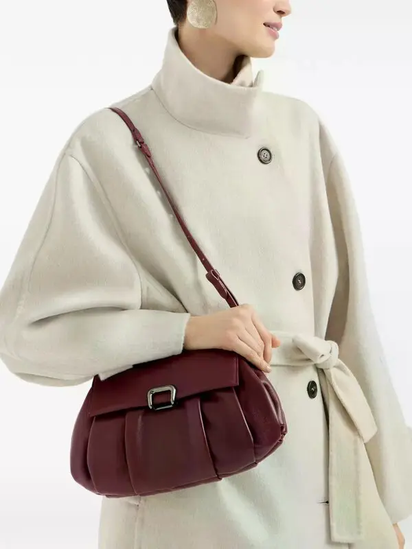 Brunello Cucinelli Nappa Leather Boule Bag - Red