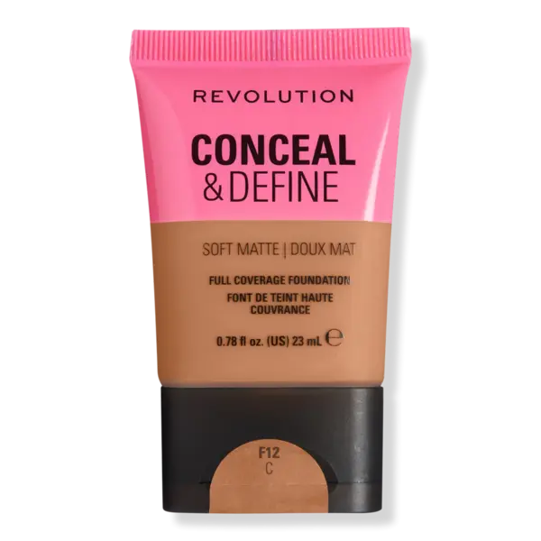 REVOLUTION BEAUTY Conceal & Define Soft Matte Full Coverage Foundation - F12c