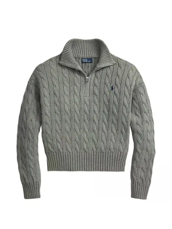 Polo Ralph Lauren Cable-knit Quarter-zip Sweater