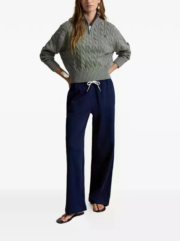 Polo Ralph Lauren Cable-knit Quarter-zip Sweater