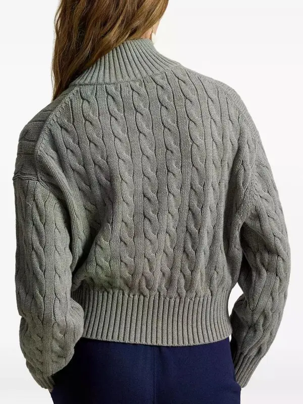 Polo Ralph Lauren Cable-knit Quarter-zip Sweater