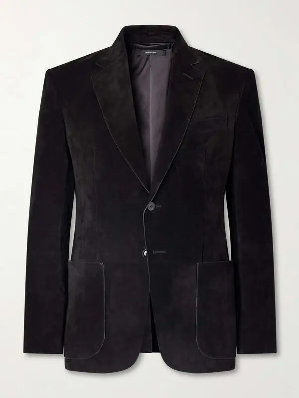 TOM FORD Panelled Suede Blazer