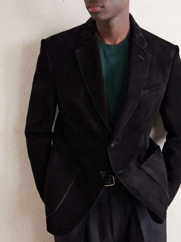 TOM FORD Panelled Suede Blazer