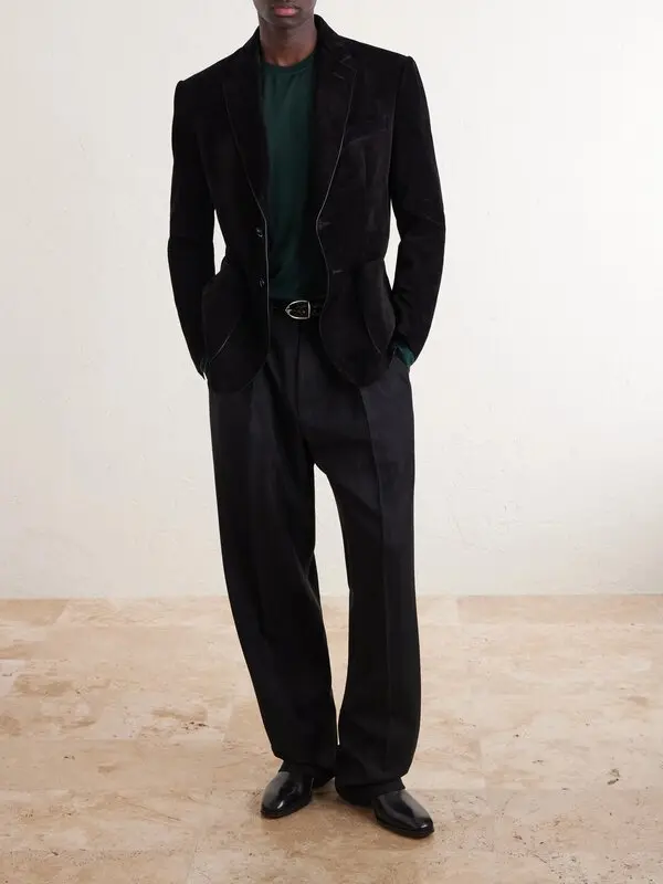 TOM FORD Panelled Suede Blazer