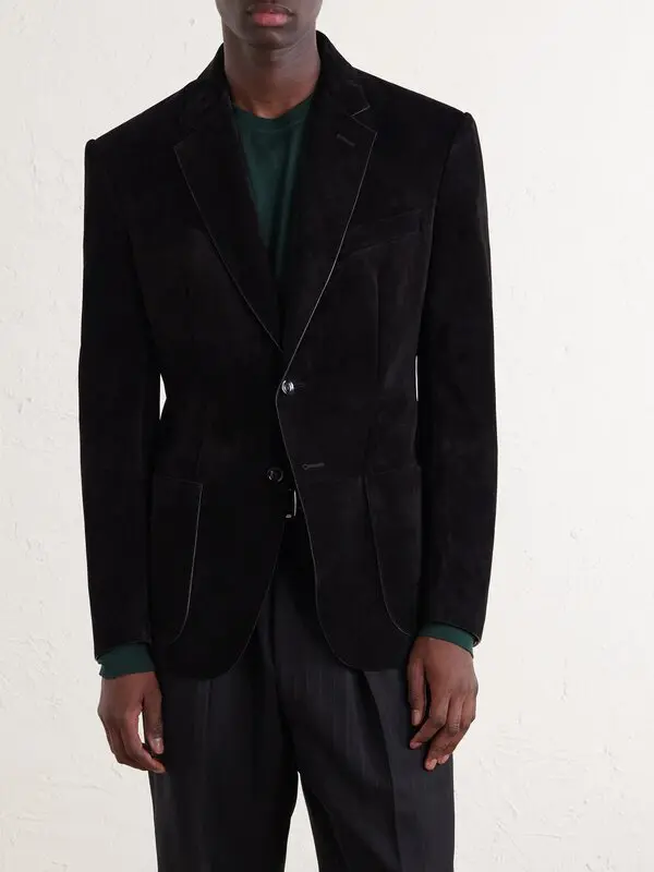 TOM FORD Panelled Suede Blazer