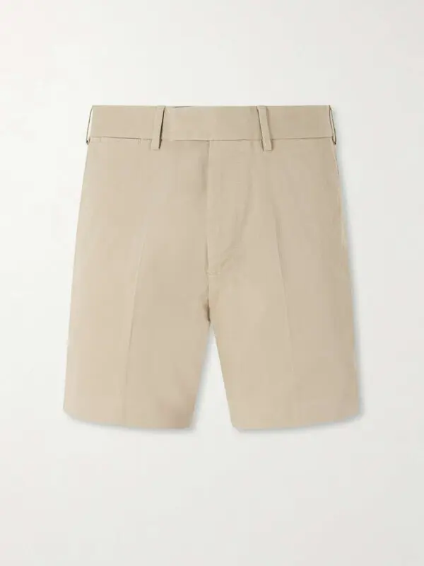 TOM FORD Straight-leg Cotton-blend Twill Shorts