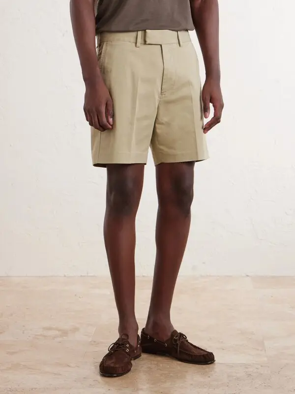 TOM FORD Straight-leg Cotton-blend Twill Shorts