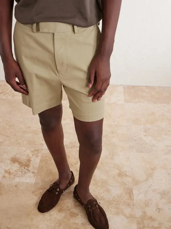 TOM FORD Straight-leg Cotton-blend Twill Shorts