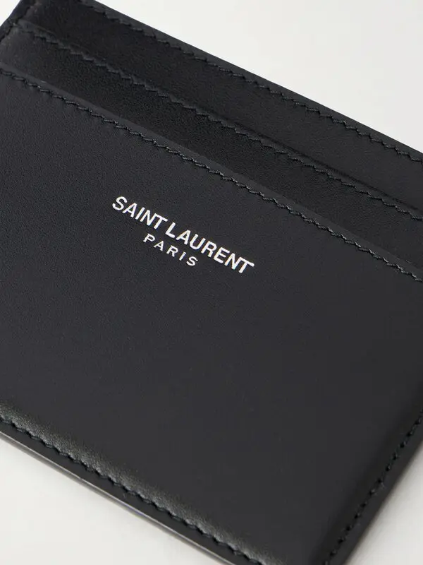 Saint Laurent Logo-print Leather Cardholder