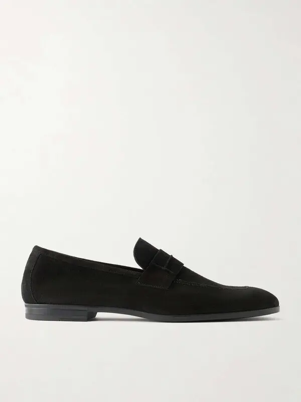 TOM FORD Sean Suede Penny Loafers