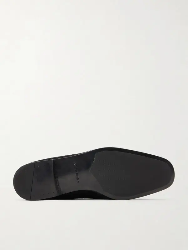 TOM FORD Sean Suede Penny Loafers
