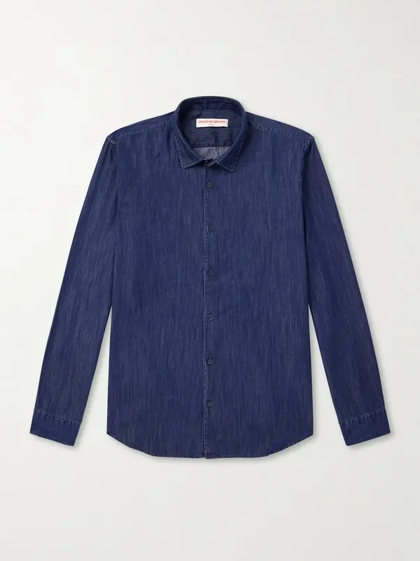 Orlebar Brown Giles Denim Shirt - Blue