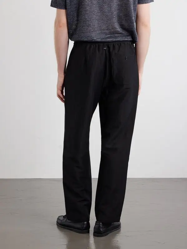 Rag & Bone Evan Straight-leg Wool And Linen-blend Trousers