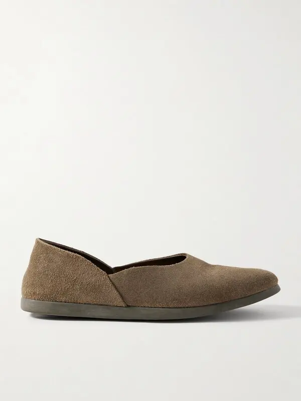 STOFFA Suede Slip-on Slippers