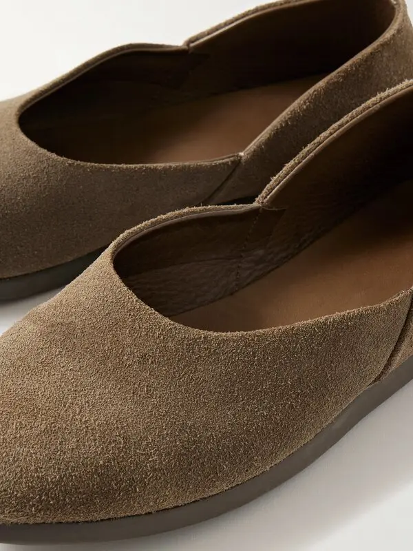 STOFFA Suede Slip-on Slippers