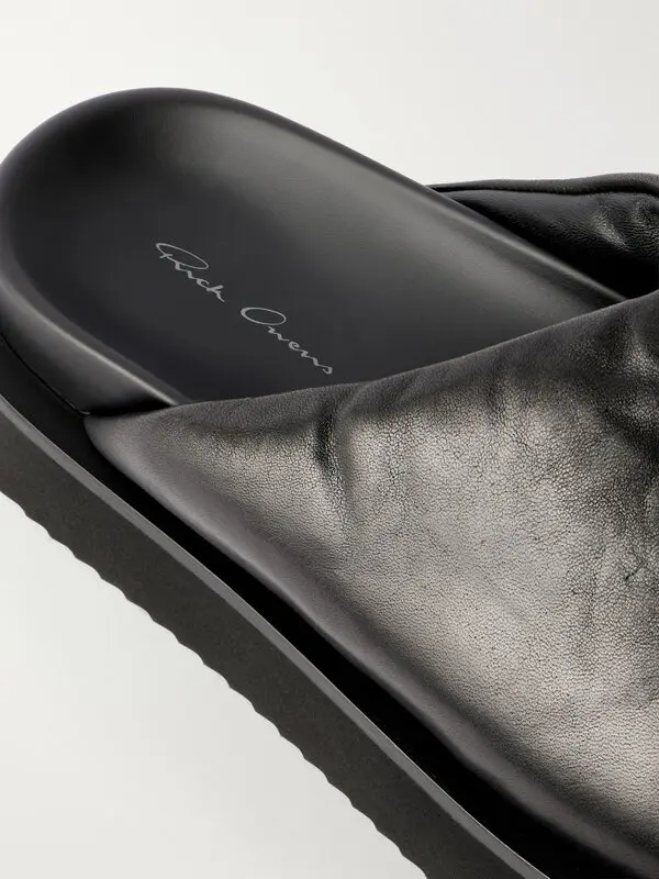 Rick Owens Padded Leather Platform Mules