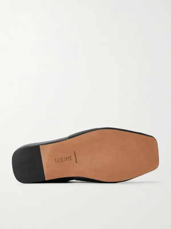 Loewe Origami Leather Slippers