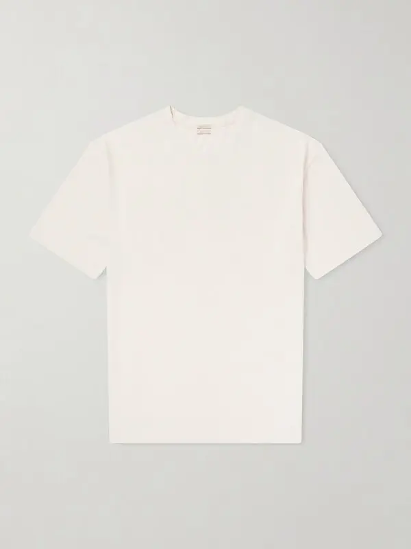Massimo Alba Nevis Cotton-jersey T-shirt - Neutrals