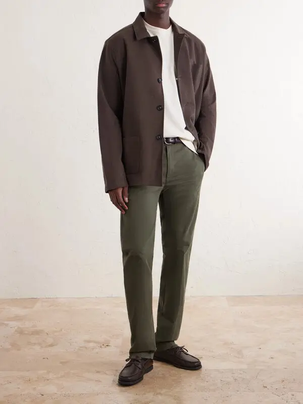Massimo Alba Nevis Cotton-jersey T-shirt - Neutrals