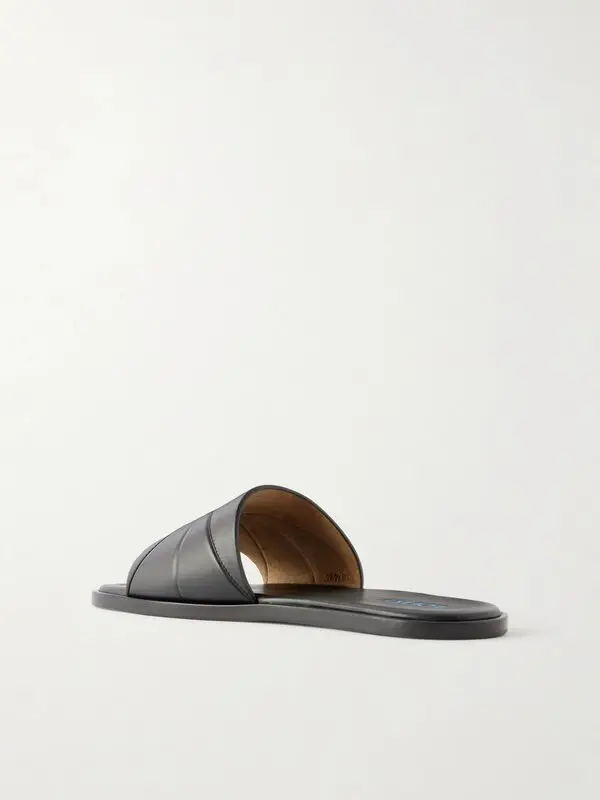 Loewe Origami Leather Slides