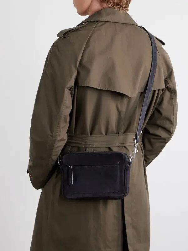 Officine Creative Quentin 25 Suede Messenger Bag