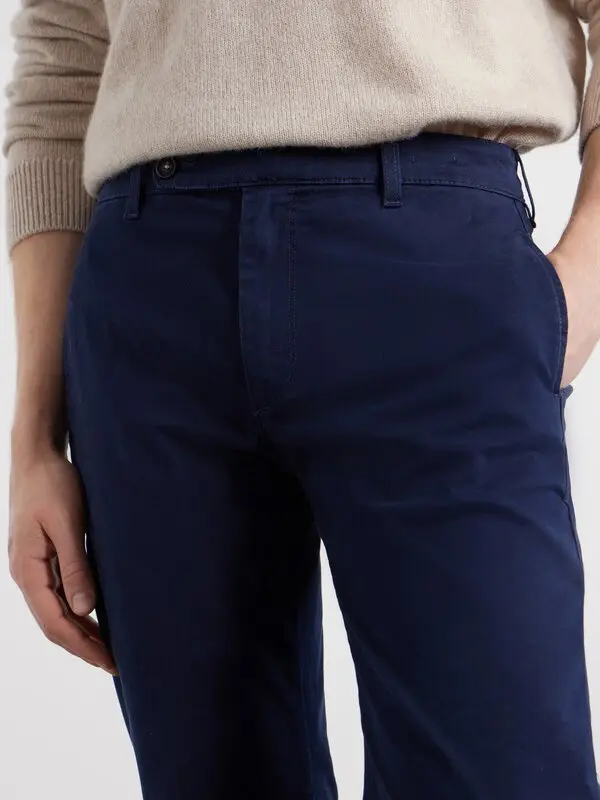 Massimo Alba Winch Straight-leg Cotton-blend Twill Trousers