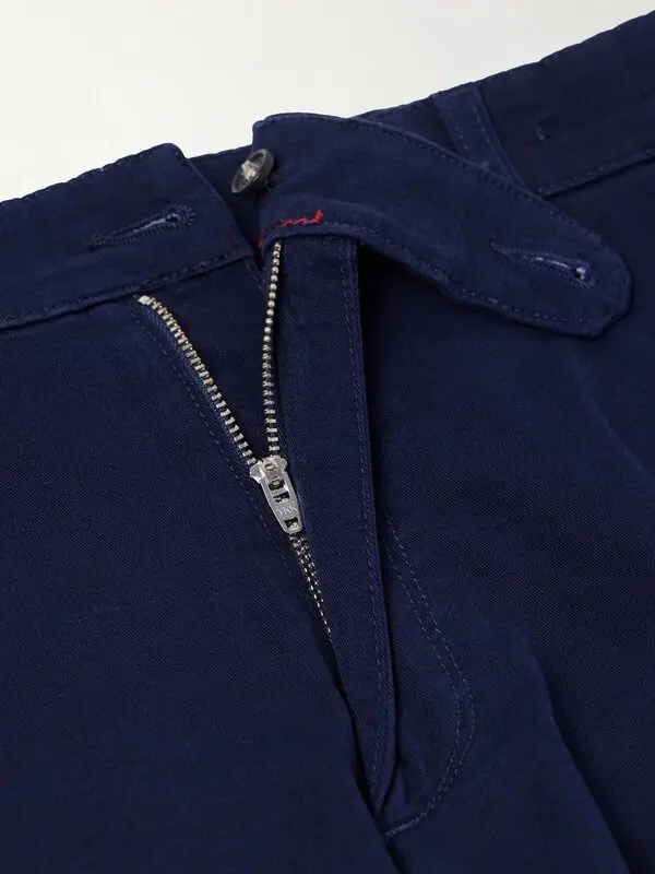 Massimo Alba Winch Straight-leg Cotton-blend Twill Trousers
