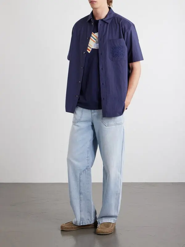 Loewe Paula's Ibiza Patch-appliqué Cotton-blend Jersey T-shirt