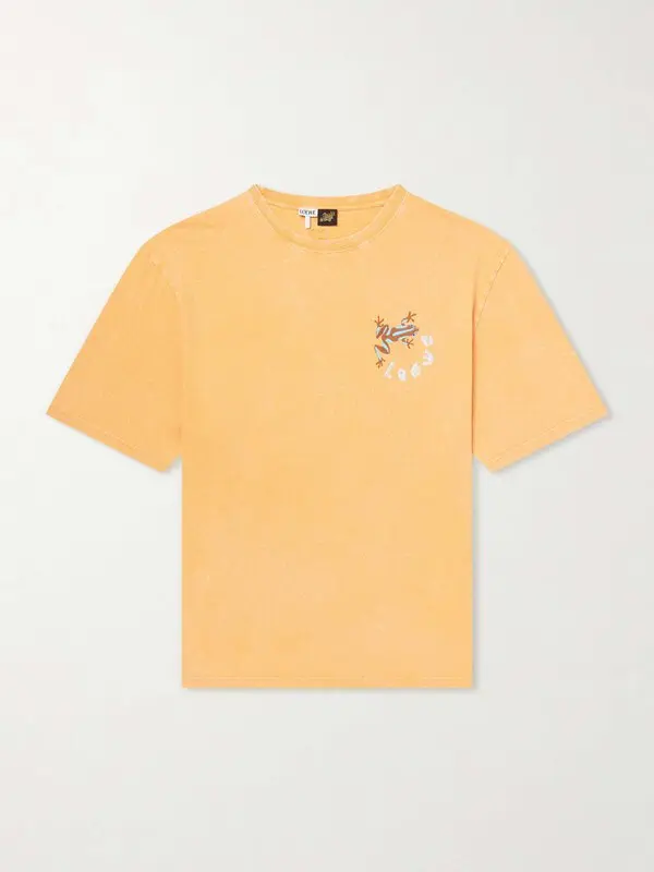 Loewe Paula's Ibiza Printed Cotton-jersey T-shirt - Orange