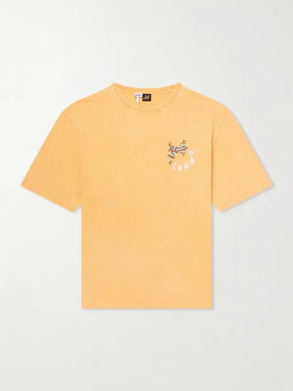 Loewe Paula's Ibiza Printed Cotton-jersey T-shirt - Orange